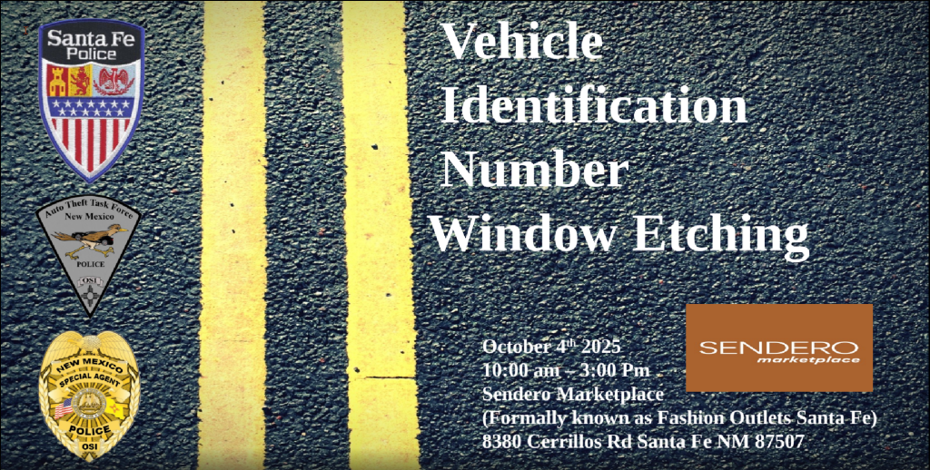 Santa Fe: Vehicle Identification Number Etching - NM OSI